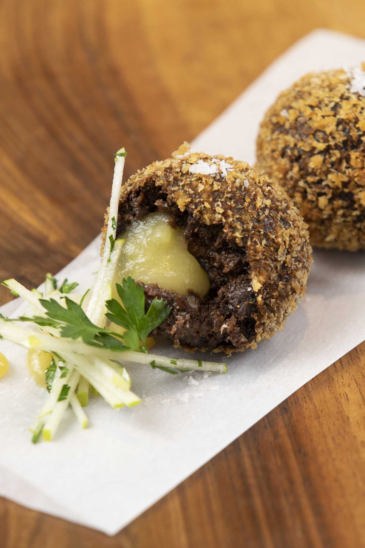 California Prune and Berlin Blood Sausage Croquettes with a Smoked ...