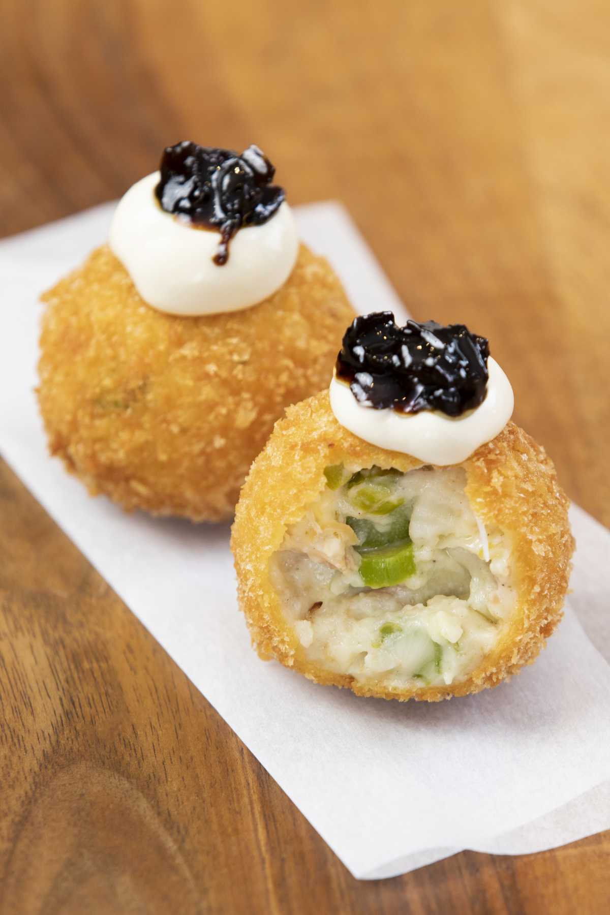 Spanish-Korean US Beef Goroke with Onion Blossom Vinegar Mayonnaise ...