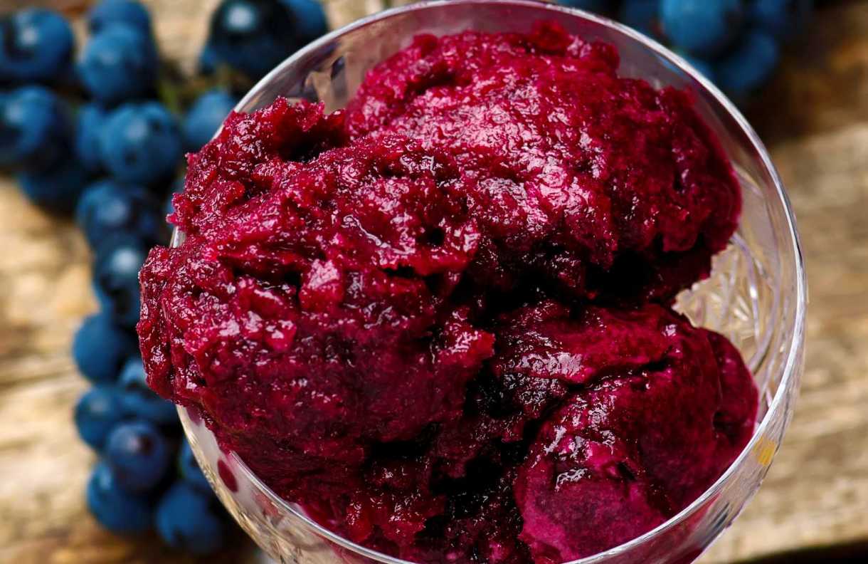 Savory Black Grape Sorbet – DelicioUS!