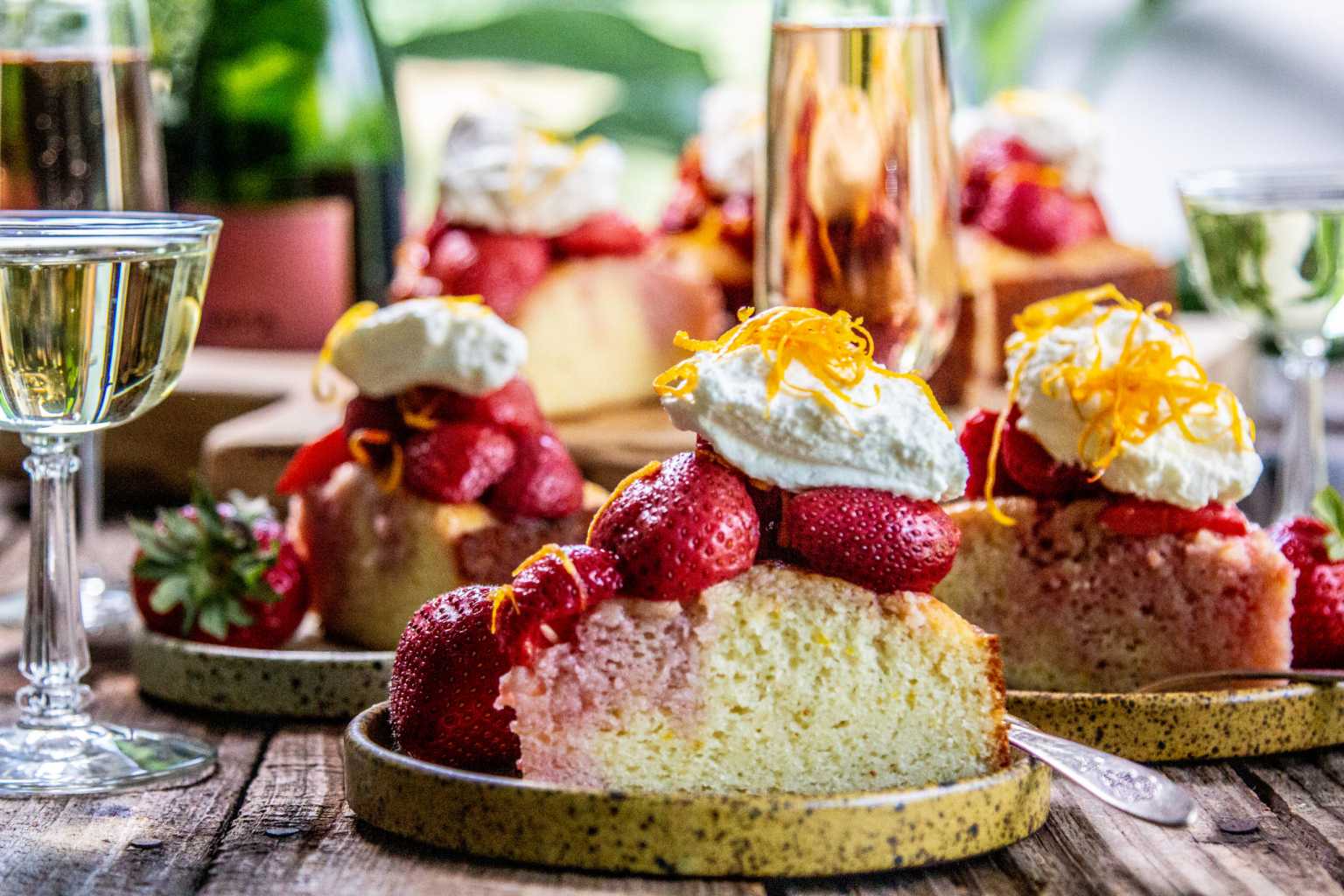 A Simple Strawberry Shortcake Orange Blossom Stack – DelicioUS!