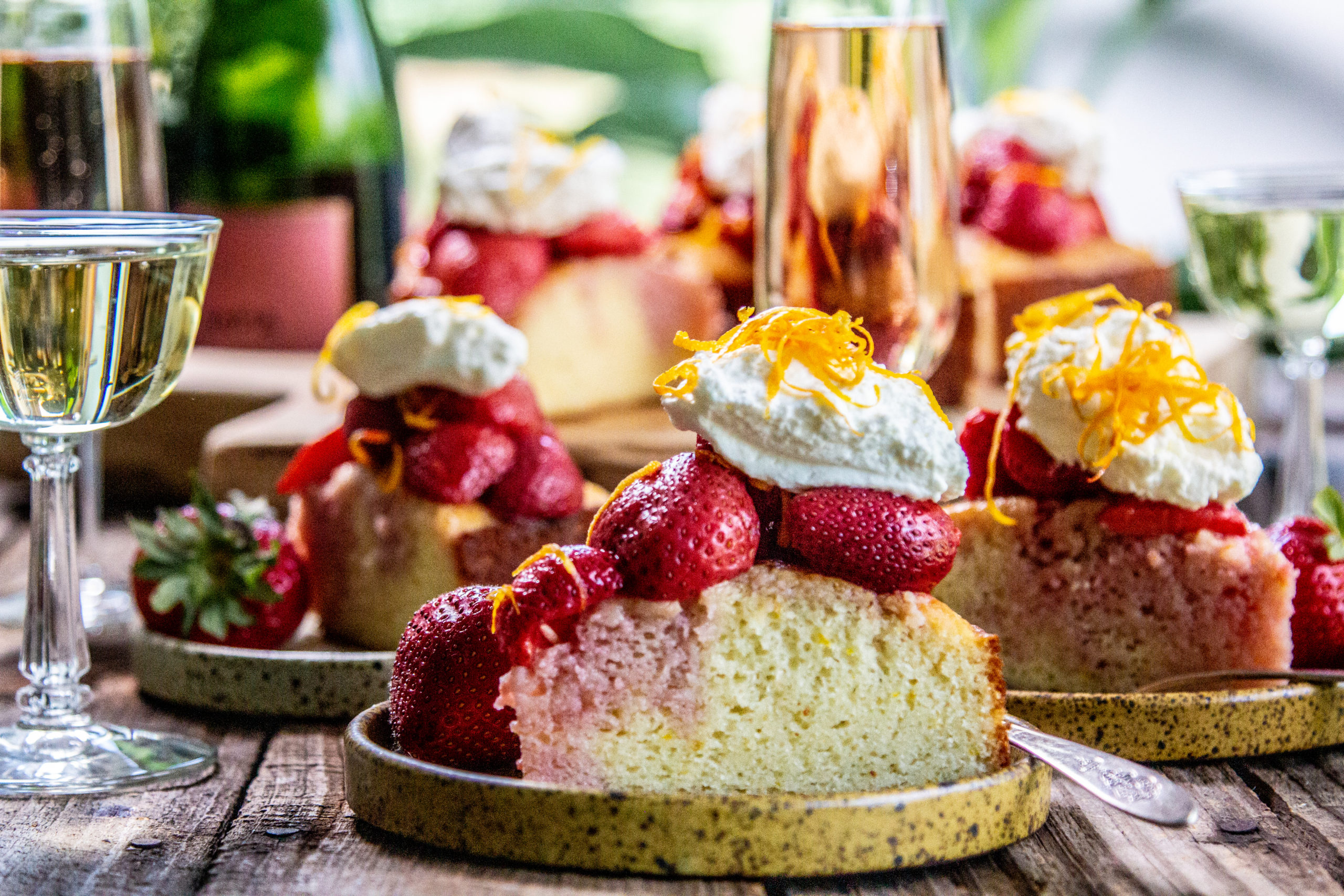 A Simple Strawberry Shortcake Orange Blossom Stack – DelicioUS!